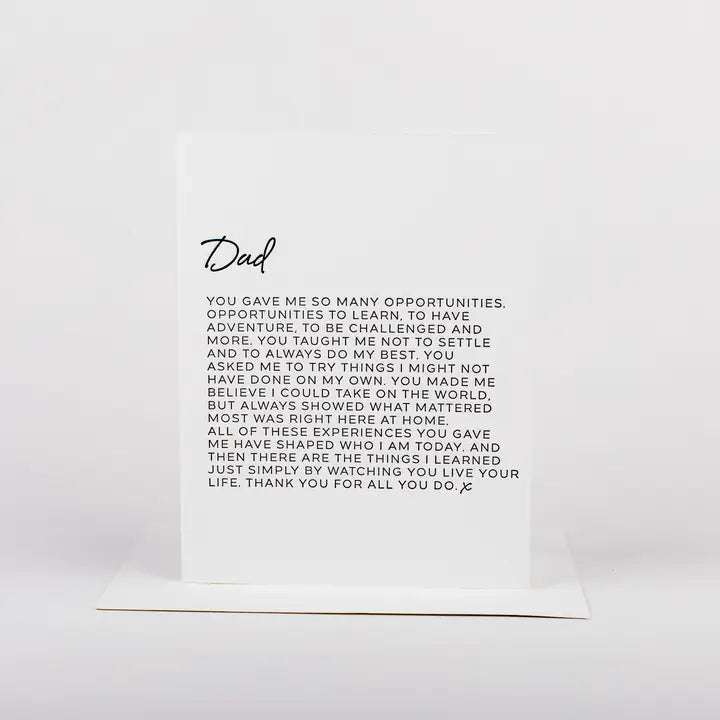 Letter to Dad Greeting Card