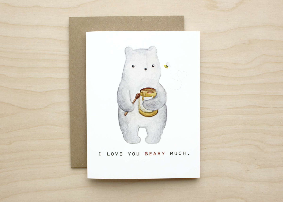 I Love You Beary Much Card - Art and Soul Creative Co